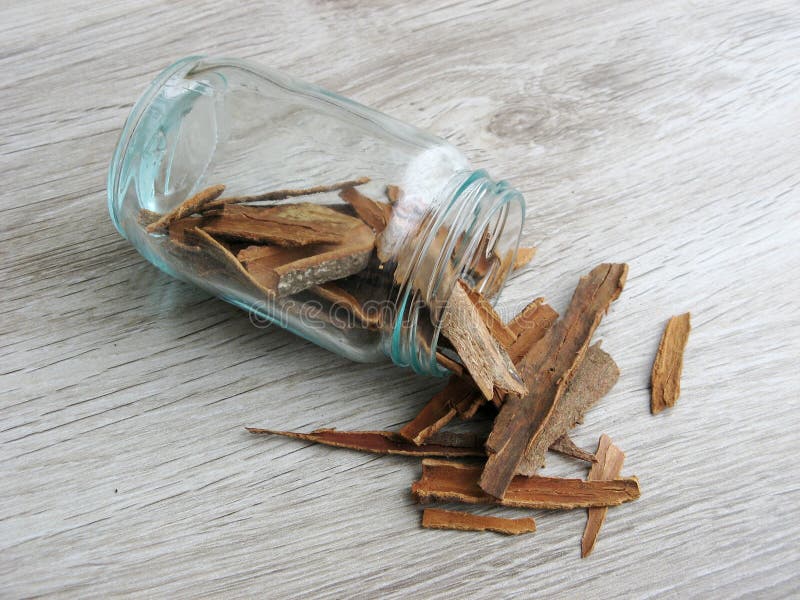 Cinnamon Stick Inside Glass Container. Stock Image - Image of drinks ...