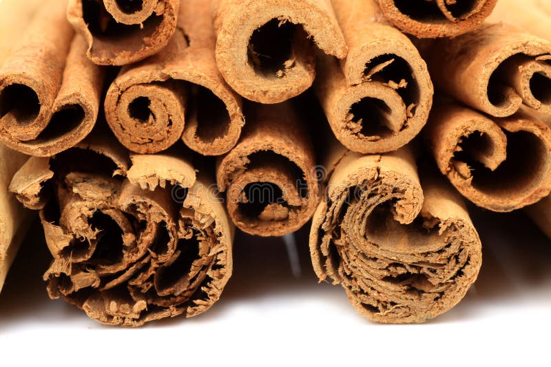 Cinnamon sticks stock photo. Image of white, cord, flavor - 8818462