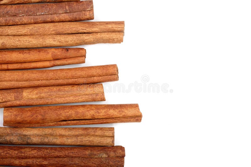 Cinnamon Sticks Isolated on White Background with Copy Space for Your ...