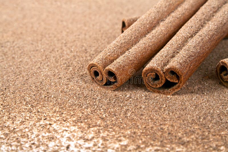 Cinnamon Sticks and Cinnamon Powder Stock Image - Image of color ...