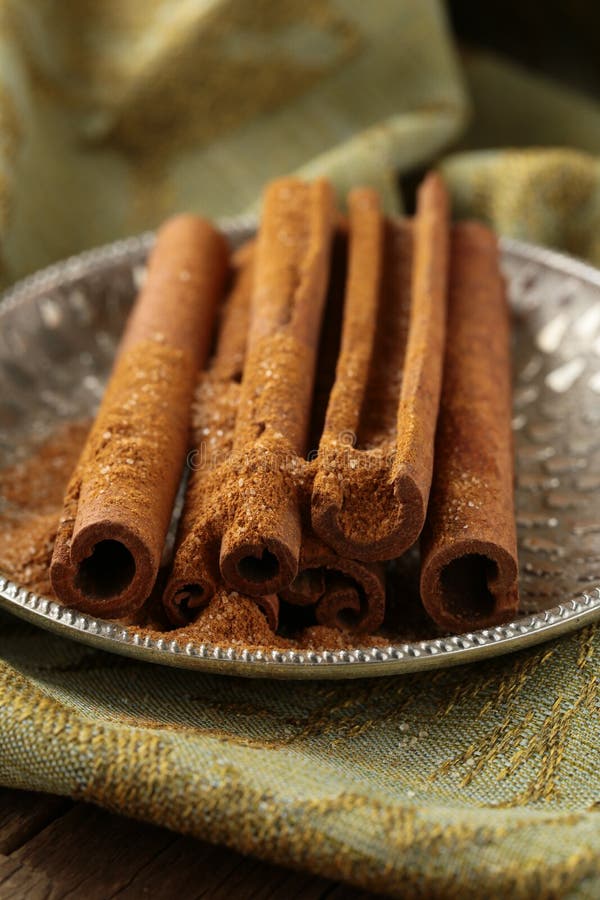 Cinnamon sticks and powder stock photo. Image of aromatic - 28349400