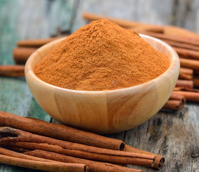 Cinnamon Sticks and Powder Cinnamon Stock Image - Image of powder ...