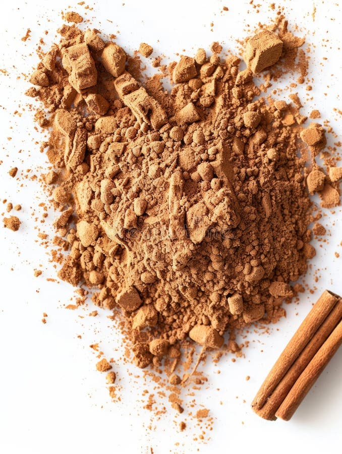 Cinnamon sticks and powder stock image. Image of treats - 375034359