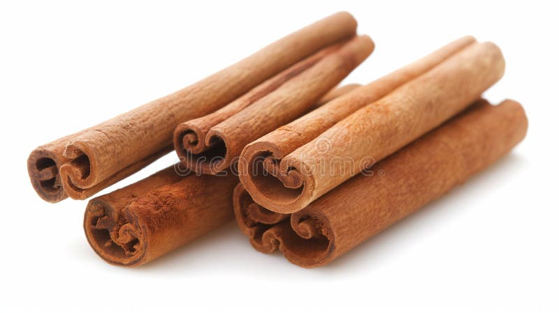 Cinnamon Sticks. Cinnamon Spice on White Background. Stock Photo ...