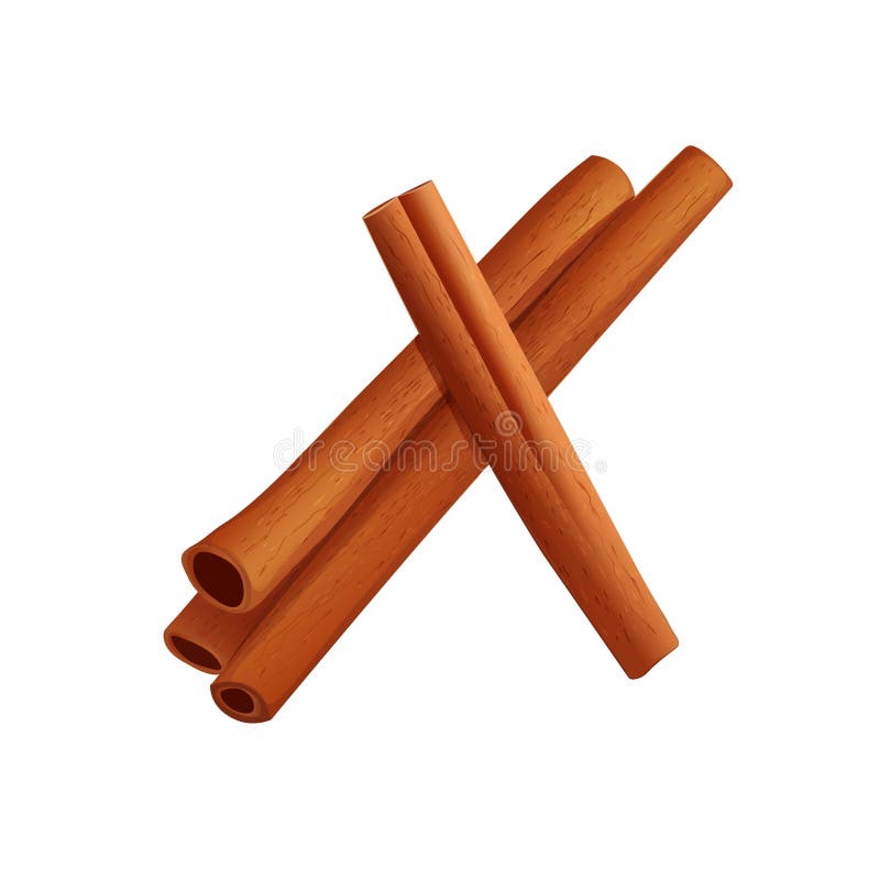 Cinnamon Sticks Vector Illustration. Realistic Cinnamon Rolls Isolated ...