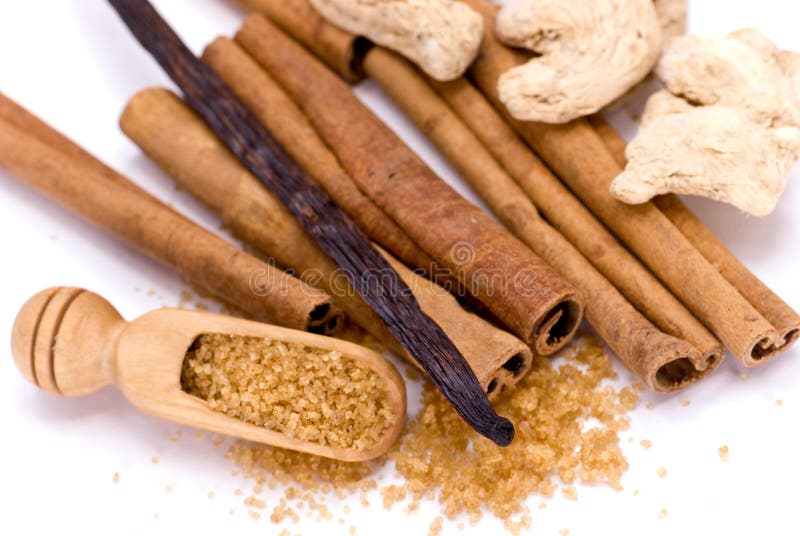 Cinnamon Sticks, on White - Tight Depth of Field Stock Image - Image of ...
