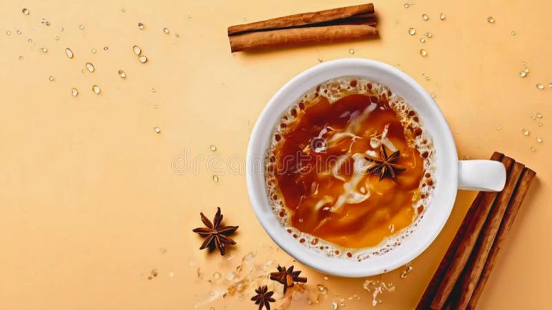Cinnamon Tea in Cup and Tea Cinnamon. Stock Footage - Video of helps ...