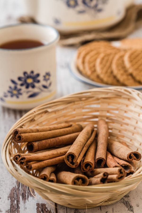 Cinnamon for Tea Time stock image. Image of snack, beverage - 48456479