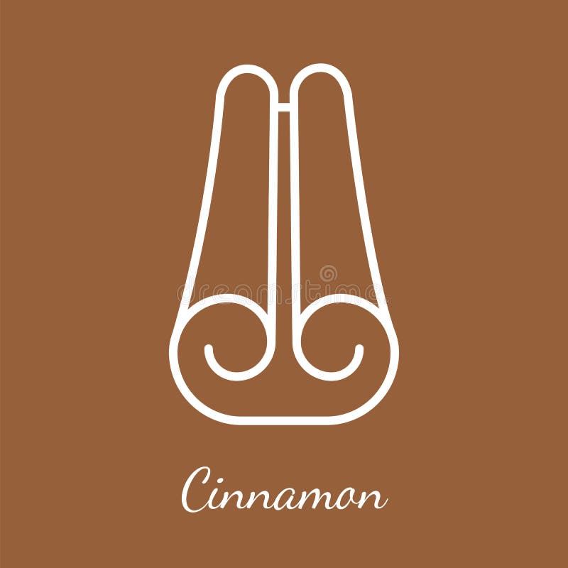 Cinnamon vector icon stock vector. Illustration of natural - 130778052
