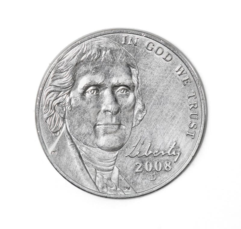 Cinq cents photo stock. Image du nickel, liberté, jefferson - 42462