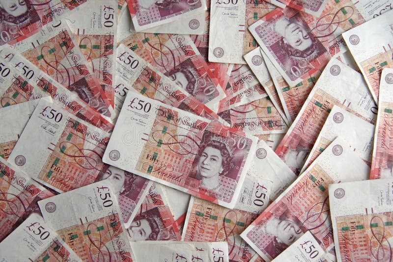 Cinquanta Note Della Libbra Fotografia Stock Editoriale - Immagine di ...