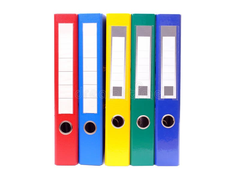 Raccoglitori ad anelli fotografia stock. Immagine di ordine - 2262608