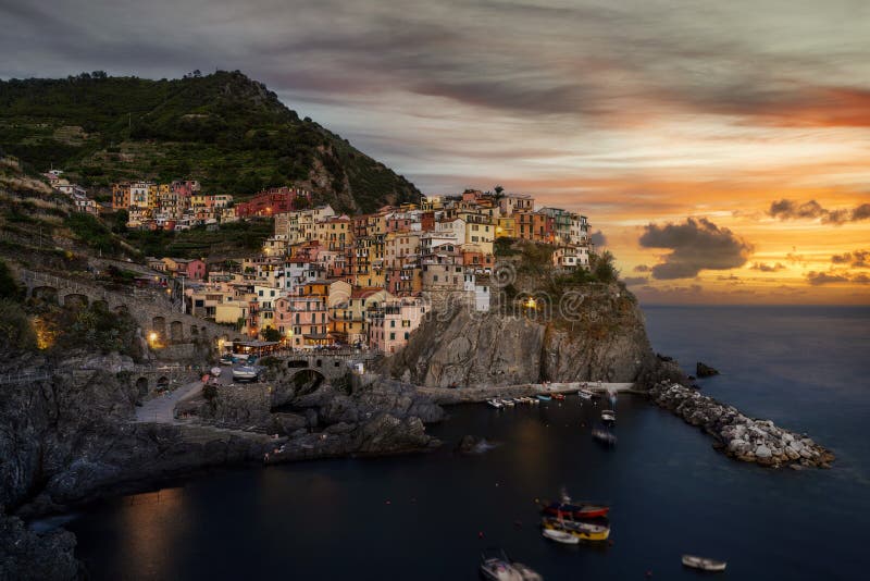 Cinque Terre in Italy during Sunset Taken in May 2022 Editorial Stock ...