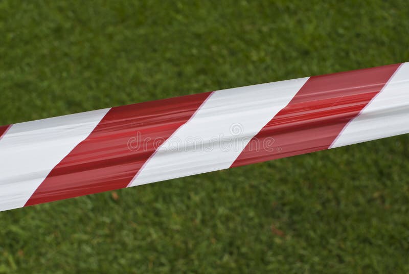 Cinta blanca roja foto de archivo. Imagen de blanco, seguridad - 10554018