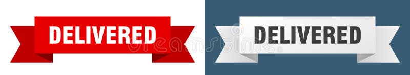 Cinta Entregada. Muestra De Papel Aislada Entregada. Bandera ...