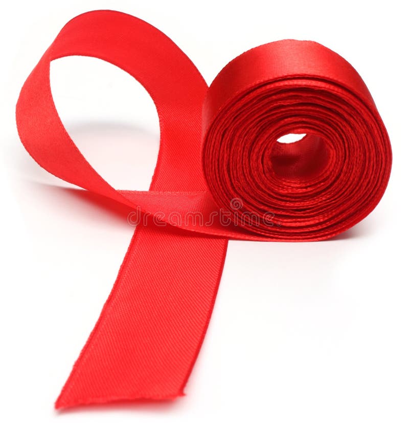 Cinta roja foto de archivo. Imagen de rodillo, bordado - 36641656