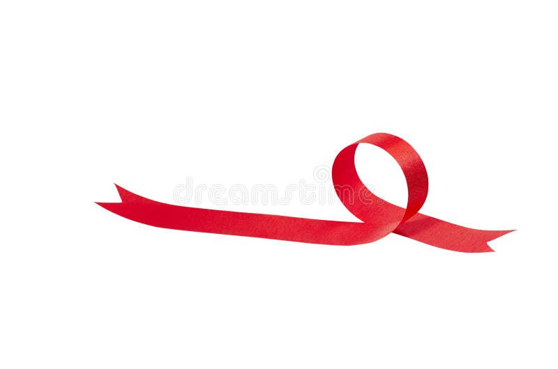 Cinta Roja Aislada En El Fondo Blanco Imagen de archivo - Imagen de ...