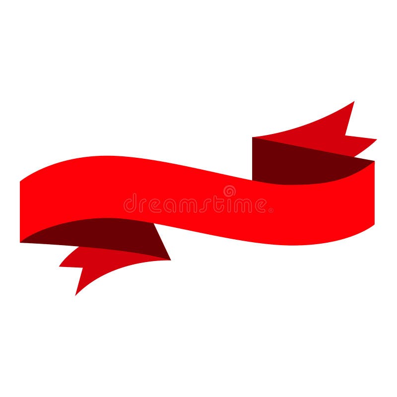 Cinta Roja De Dibujos Animados Ilustración del Vector - Ilustración de ...