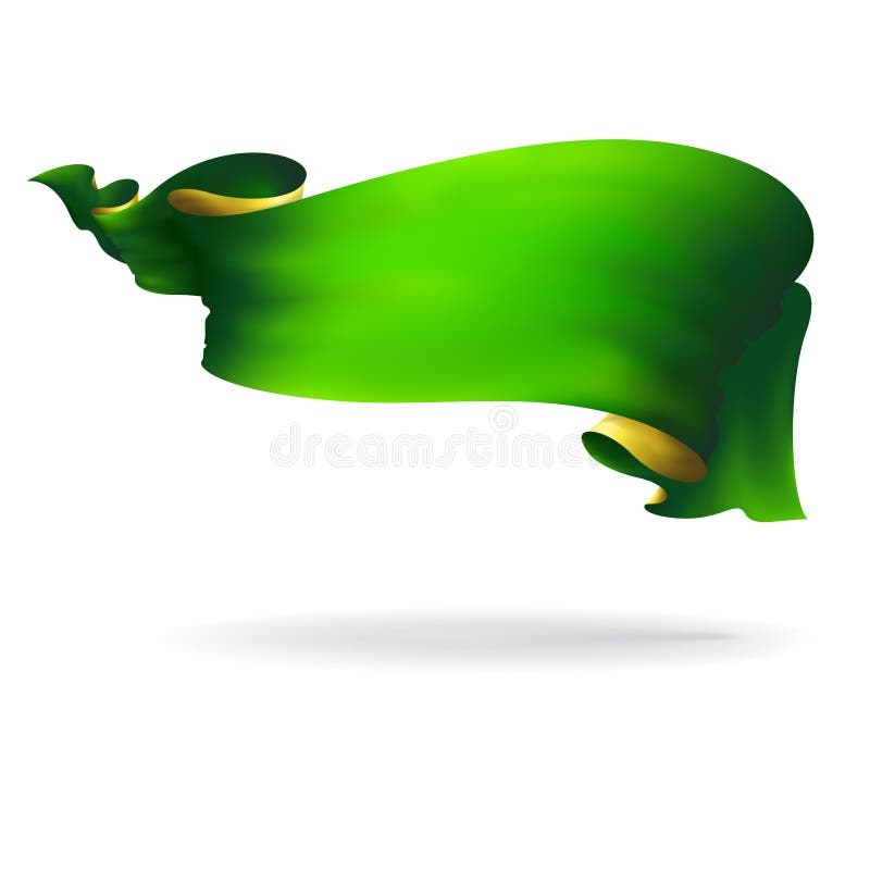 Cinta verde ilustración del vector. Ilustración de elemento - 36690600