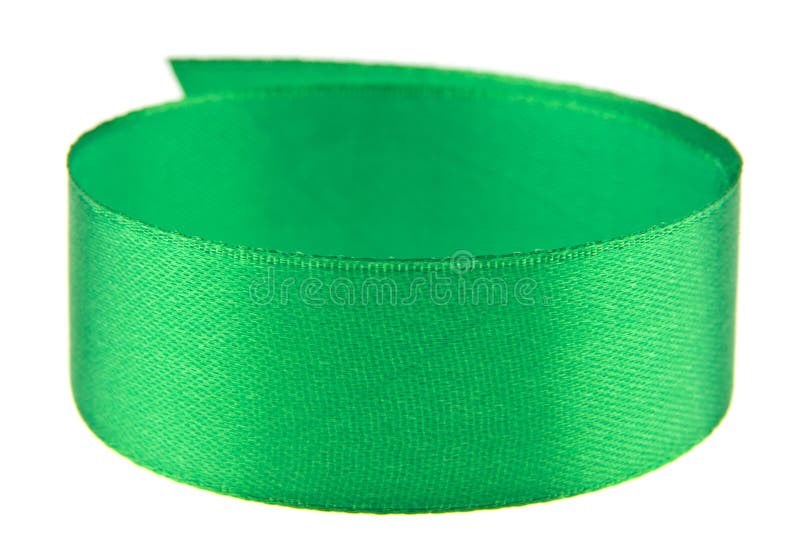 Cinta Verde Aislada En Fondo Blanco Foto de archivo - Imagen de ...