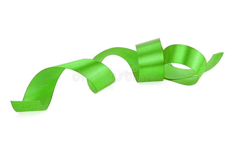 Cinta Verde Aislada En Un Fondo Blanco Foto de archivo - Imagen de ...