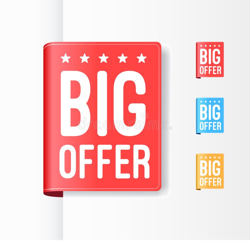 Cintas de gran oferta ilustración del vector. Ilustración de muestra ...