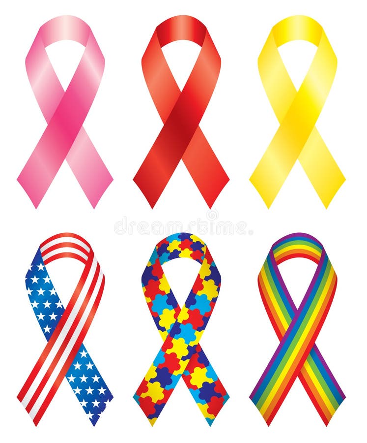 Cinta Del Conocimiento Del Autismo Ilustración del Vector - Ilustración ...
