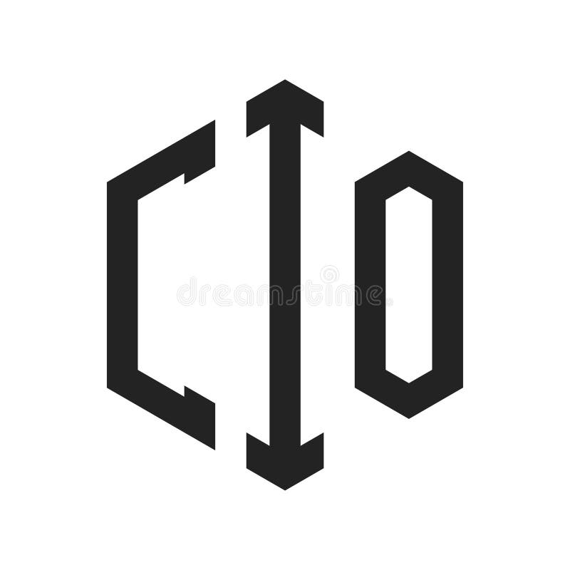 CIO Logo Design. Initial Letter CIO Monogram Logo Using Hexagon Shape ...