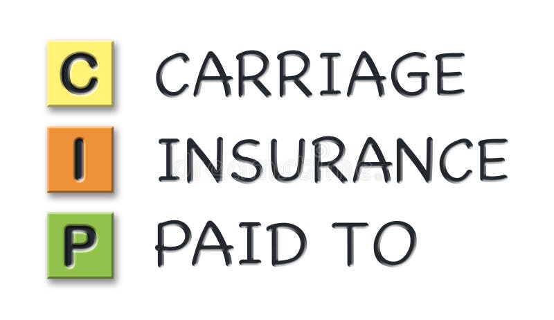 CIP Initials in Colored 3d Cubes with Meaning Stock Illustration ...