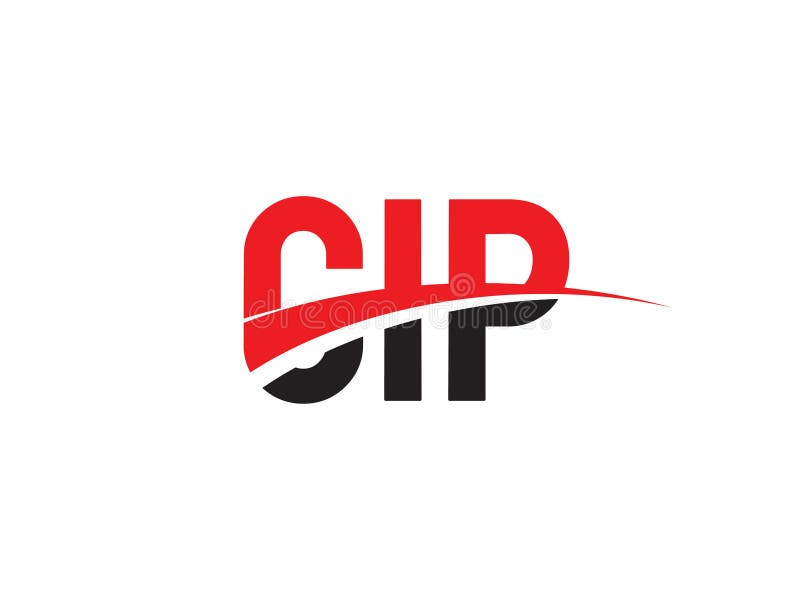 CIP Letter Initial Logo Design Vector Illustration Stock Vector ...