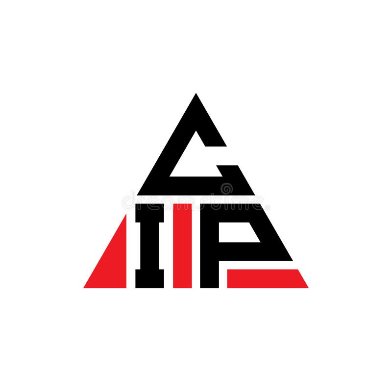 CIP Triangle Letter Logo Design with Triangle Shape. CIP Triangle Logo ...