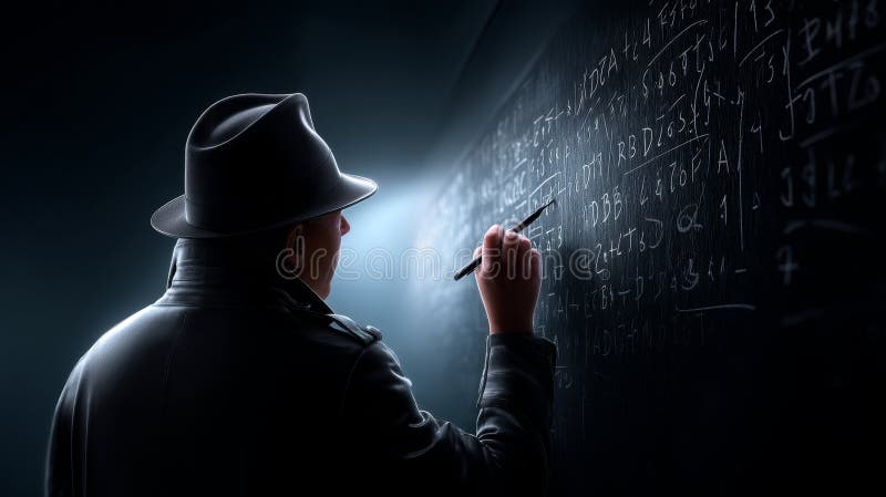 Lone Detective Deciphers Stock Illustrations – 3 Lone Detective ...