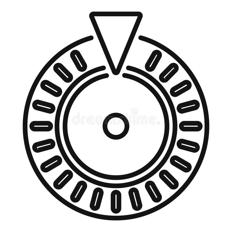 Cipher Wheel Icon Outline Vector Data Encryption Stock Vector Illustration Of Cybersecurity