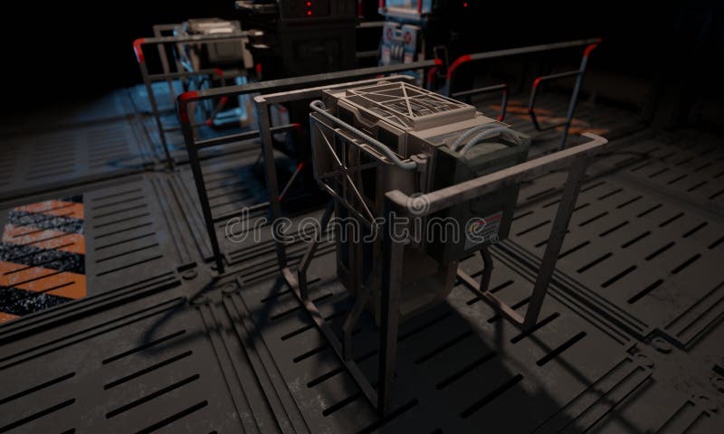 Ciphernest Technology Science Fiction 3d Render Stock Illustration ...