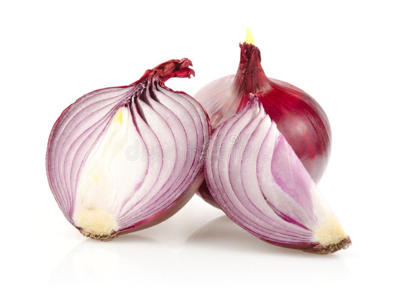 Cipolle Rosse Su Fondo Bianco Immagine Stock - Immagine di bevanda ...