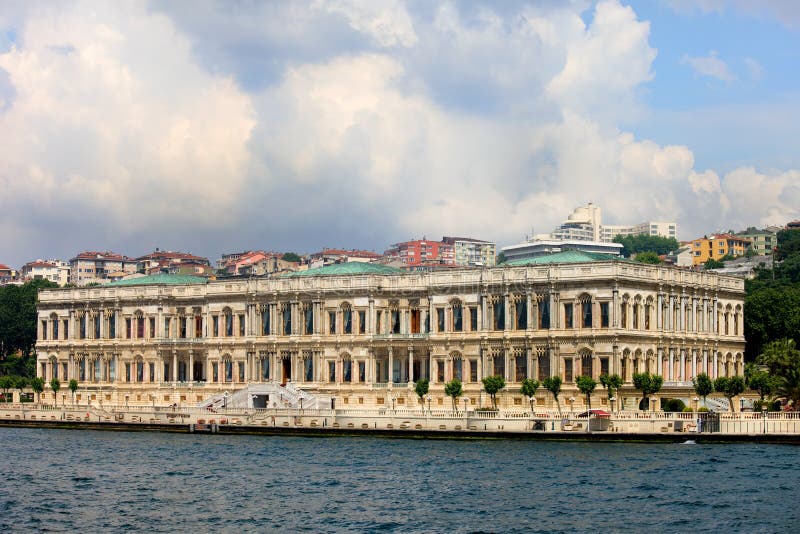 Ciragan Palace in Istanbul stock photo. Image of attraction - 20533354