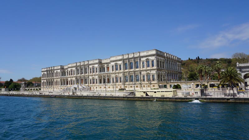 Ciragan Palace in Istanbul stock image. Image of turkey - 94297289