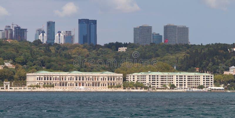 Ciragan Palace stock photo. Image of skyscraper, ottoman - 34339298