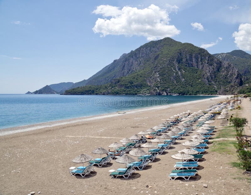 View Of Cirali Beach In Antalya Province Of Turkey Stock Photo - Image ...