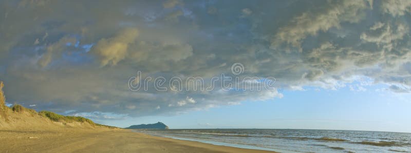 Circeo beach stock photo. Image of landscape, cloud, seascape - 11608200