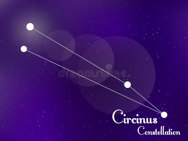 Circinus Constellation. Starry Night Sky. Cluster of Stars, Galaxy ...