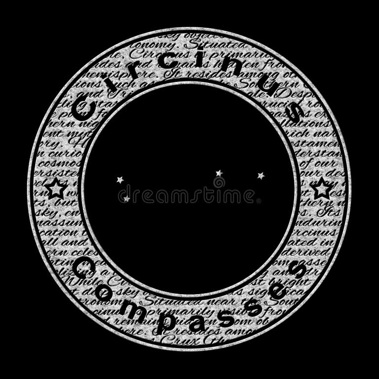 Circinus Star Constellation, Compass Constellation Stock Illustration ...