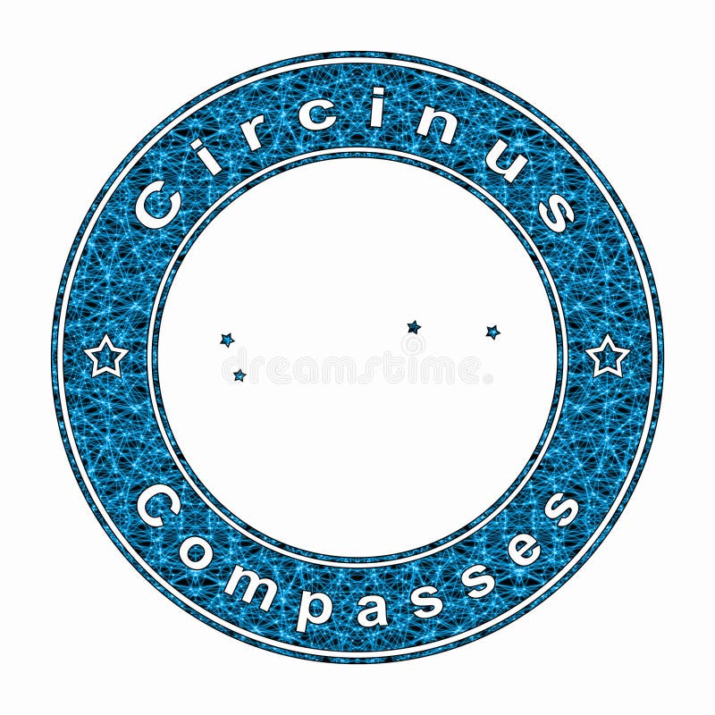 Circinus Star Constellation, Compass Constellation Stock Illustration ...