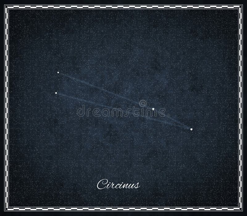 Circinus Star Constellation, Night Sky, Cluster of Stars, Deep Space ...