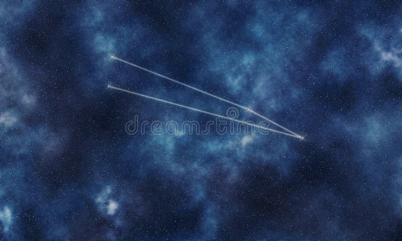 Circinus Star Constellation, Night Sky Compass Stock Illustration ...