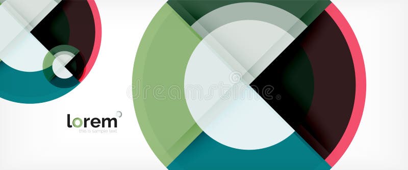 Circle Abstract Background, Geometric Modern Design Template Stock ...