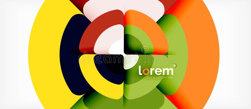 Circle abstract background stock vector. Illustration of dynamic ...