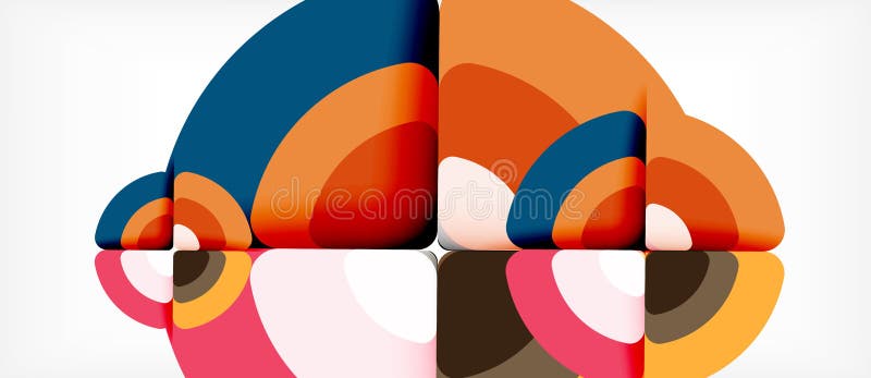 Circle abstract background stock vector. Illustration of blue - 133832905