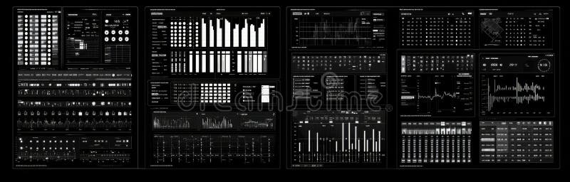 Circle Abstract Digital Technology with a Futuristic HUD, FUI, and ...