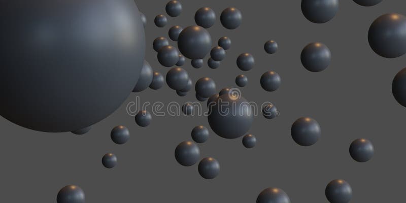 Circle Abstract Free Floating Ball Glossy Geometric Background 3d ...